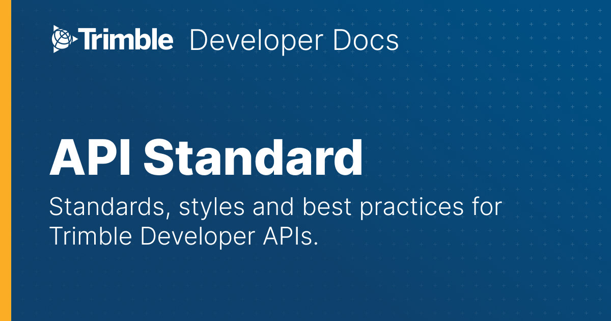 Api Standard Api Standard Developer Documentation